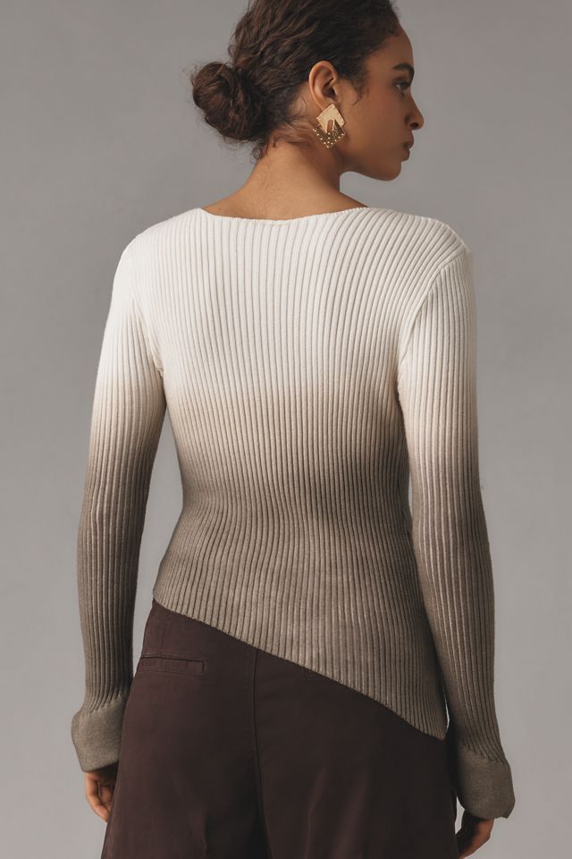 Avantlook Asymmetrical Gradient Sweater | Anthropologie