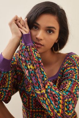 Farm Rio Crochet Jumper | Anthropologie UK