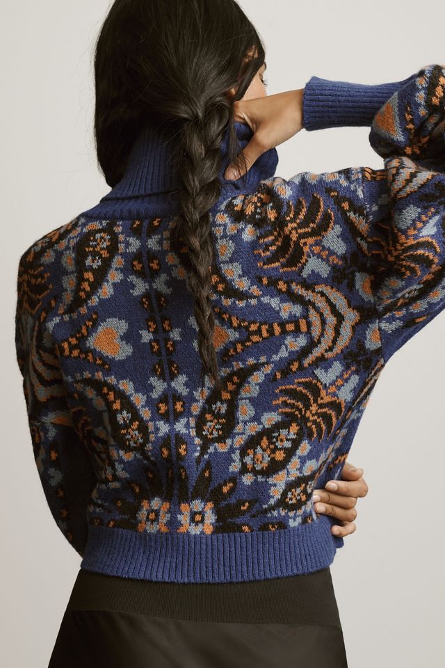 Farm Rio Martina Sequin Sweater | Anthropologie