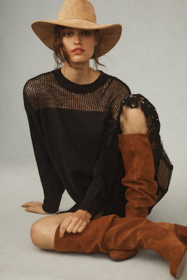 Caballero Sheer Pullover Sweater | Anthropologie