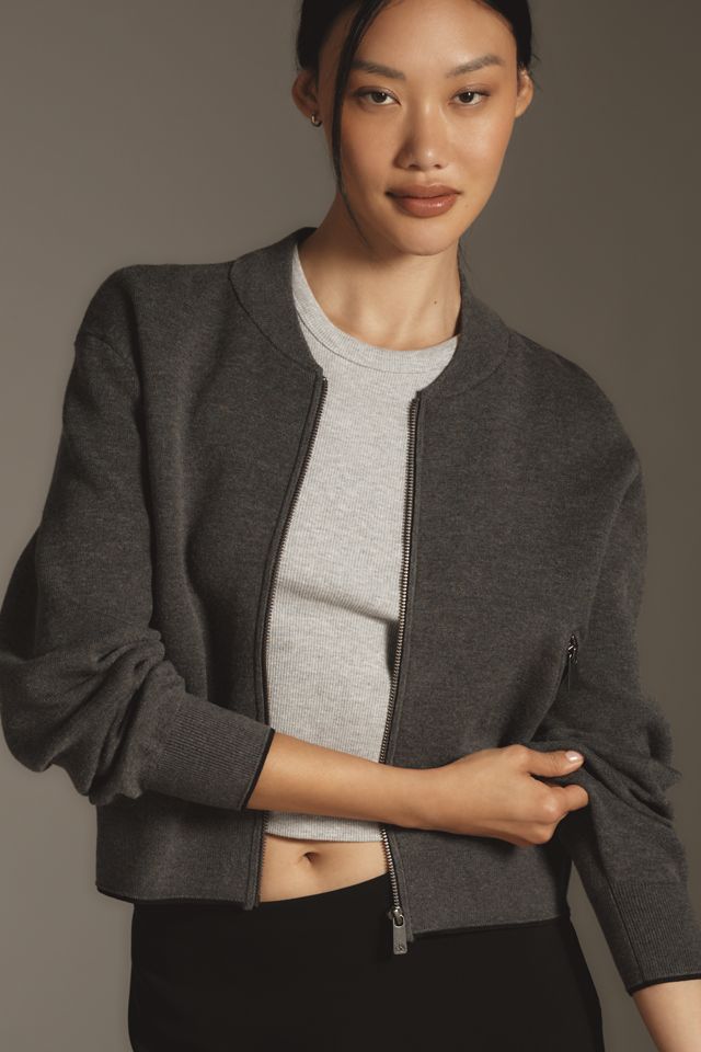 Scotch & Soda Cropped Bomber Sweater | Anthropologie