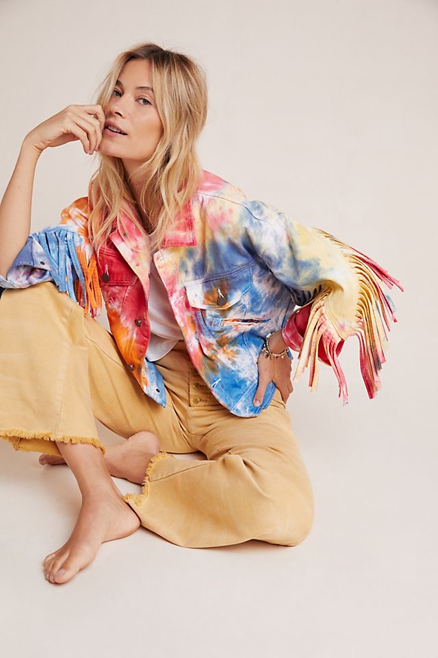 Stevie Fringed Denim Jacket | Anthropologie Stevie Fringed Denim Jacket | Anthropologie