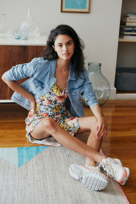 Paige Rowan Striped Denim Jacket | Anthropologie