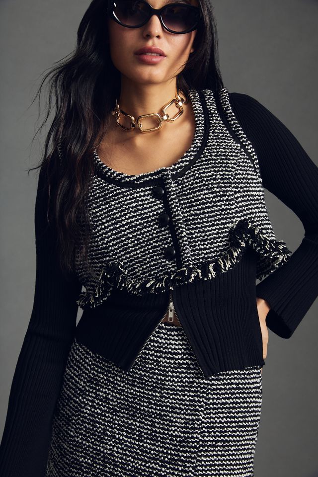 Anna Sui Mod Tweed Vest | Anthropologie