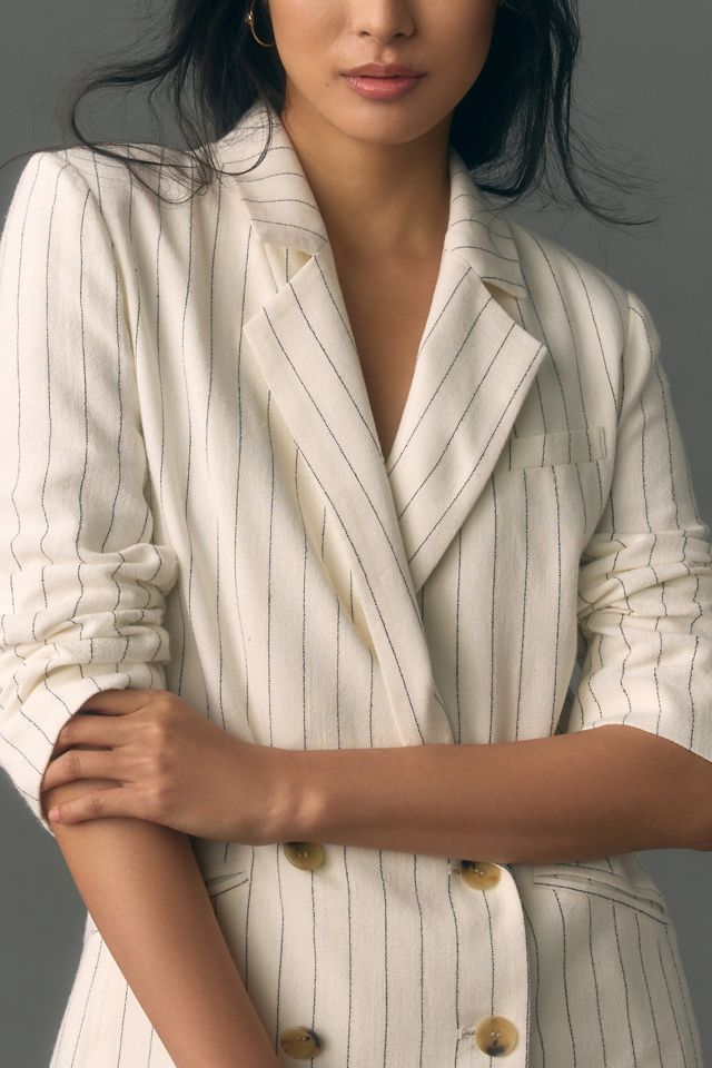 Bishop + Young Riviera Cinched-Sleeve Blazer | Anthropologie