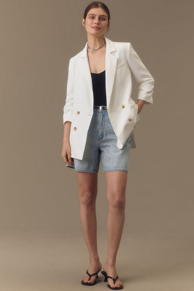 Bishop + Young Riviera Cinched-Sleeve Blazer | Anthropologie