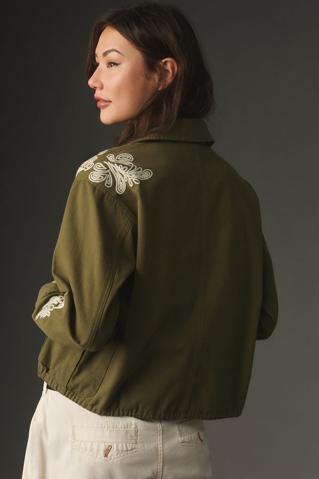 DOLAN Embroidered Utility Jacket | Anthropologie