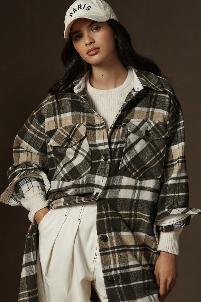 Scotch & Soda Wool Blend Long Shacket Coat | Anthropologie