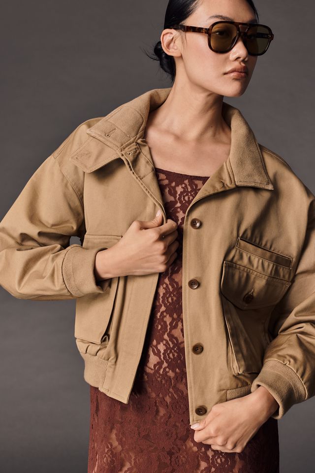 Citizens of Humanity Amara Cropped Barn Jacket | Anthropologie