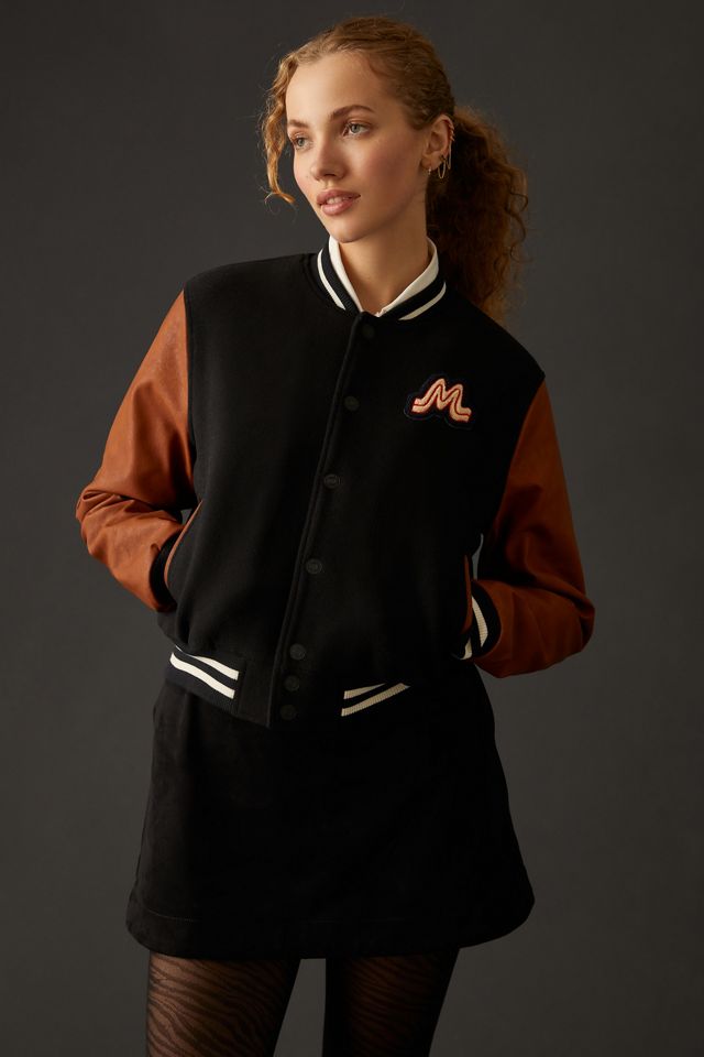 MOTHER The Double Letterman Snap Jacket | Anthropologie