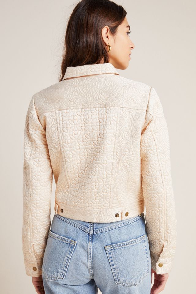 Federica Quilted Trucker Jacket | Anthropologie