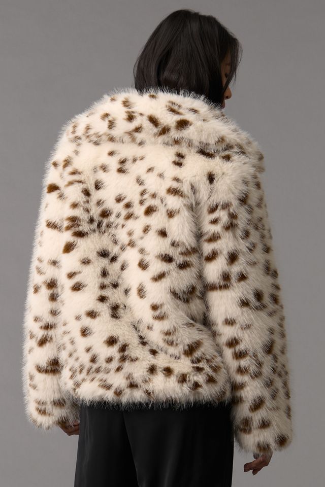 Bernardo Spotted Faux-Fur Jacket | Anthropologie