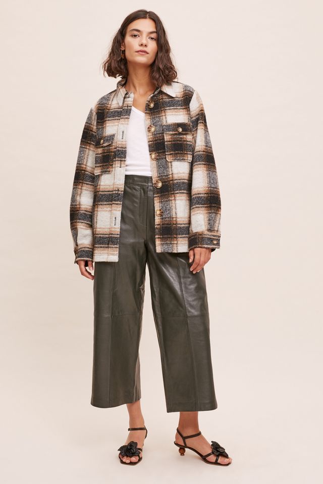 Amber Checked Shirt Jacket | Anthropologie UK