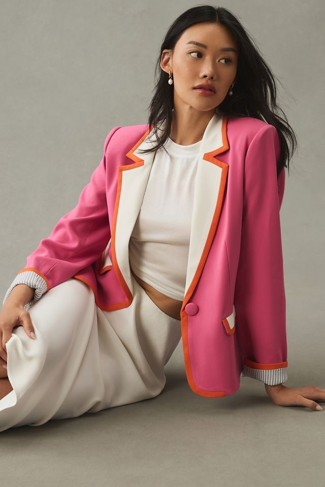 Maeve Colorblock Blazer | Anthropologie