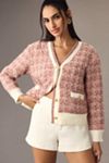 Maeve Tweed Lurex Coatigan | Anthropologie