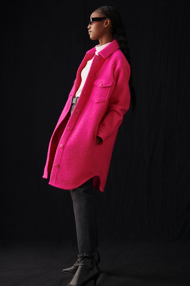 RD Style Long Bouclé Shirt Jacket | Anthropologie