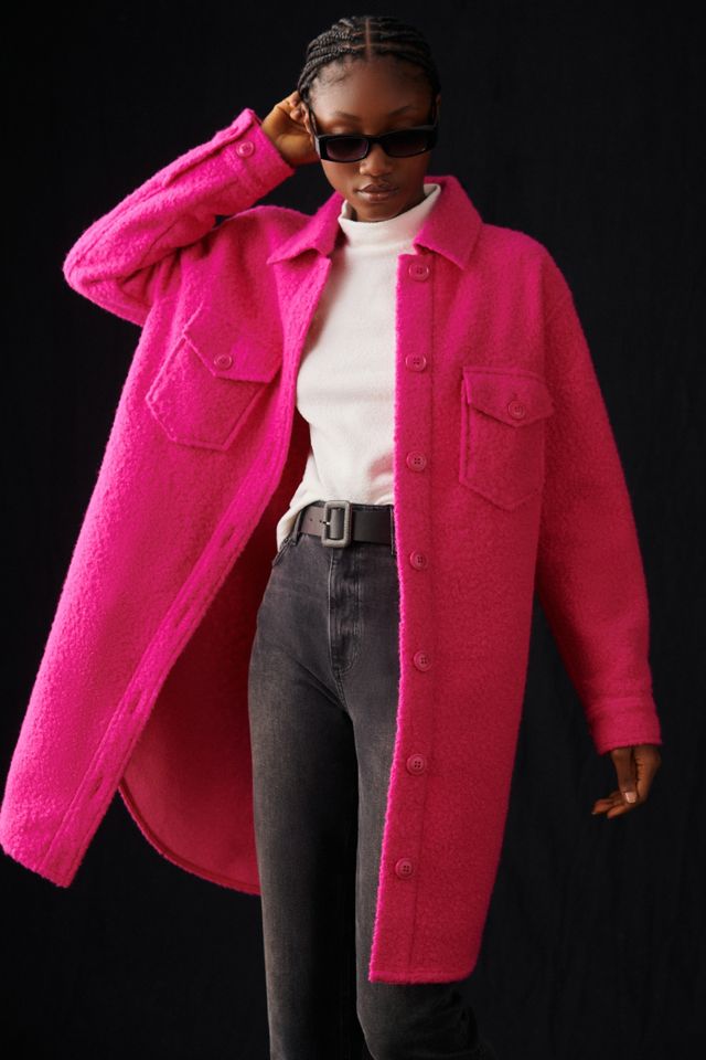 RD Style Long Bouclé Shirt Jacket | Anthropologie