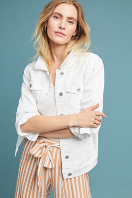 Pilcro Eyelet Denim Jacket | Anthropologie