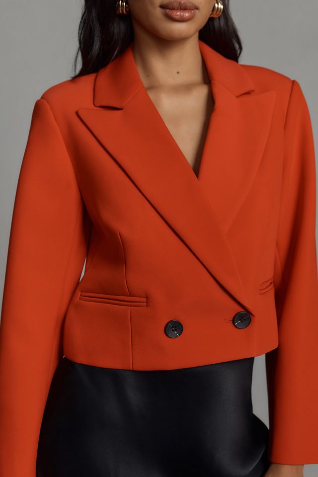 Avec Les Filles Cropped Boxy Suit Blazer | Anthropologie