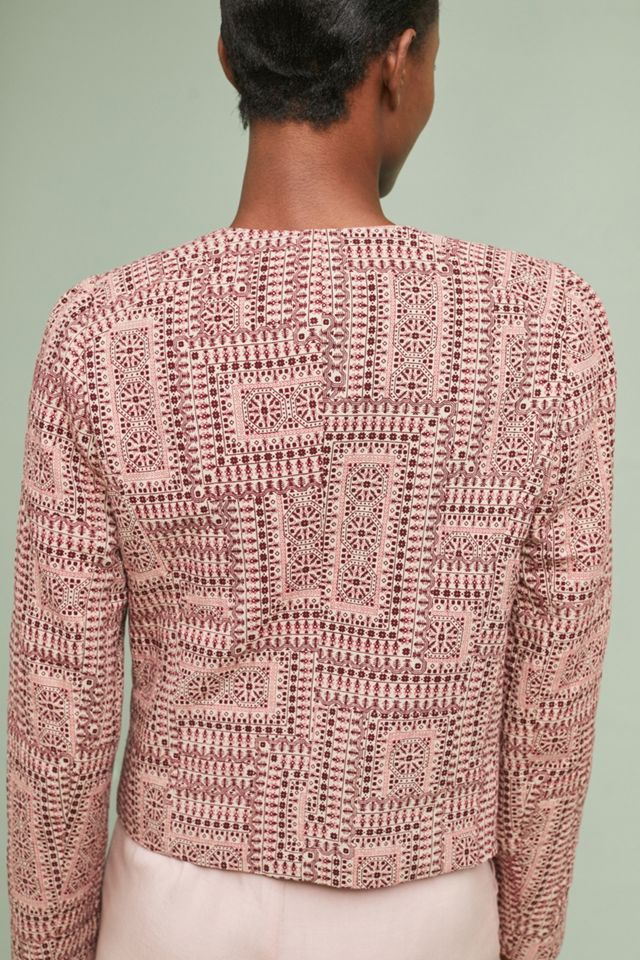 Cropped Geometric Jacket | Anthropologie