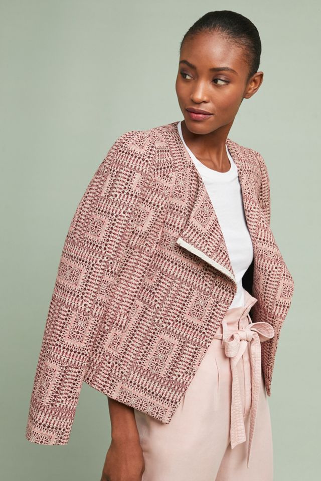 Cropped Geometric Jacket | Anthropologie