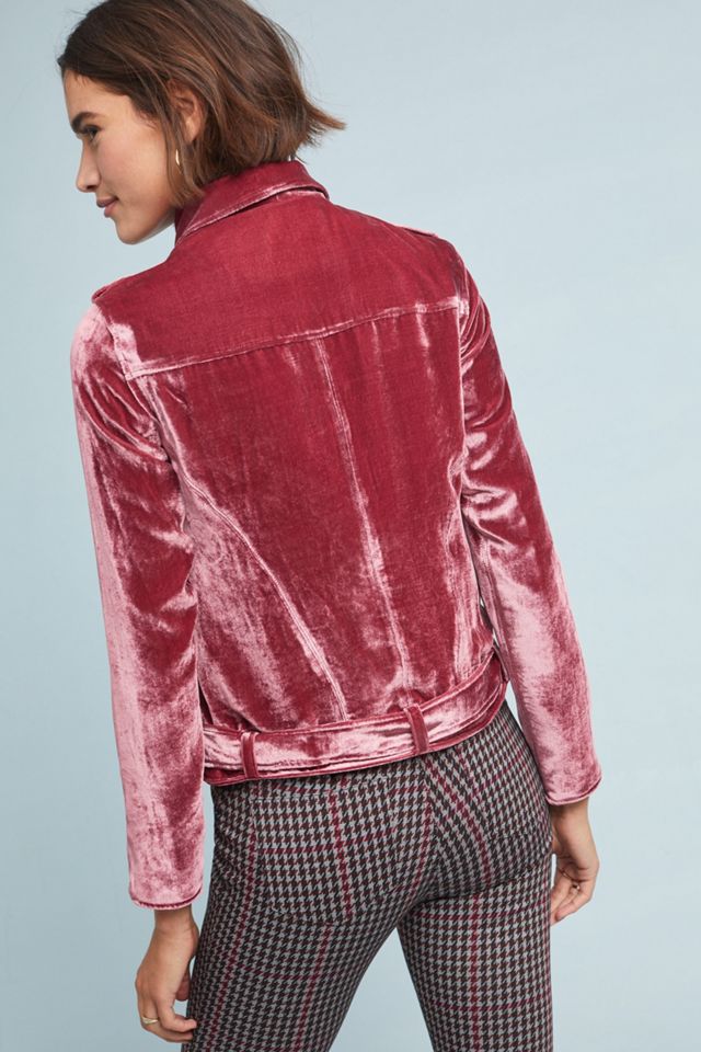 Velvet Moto Jacket | Anthropologie