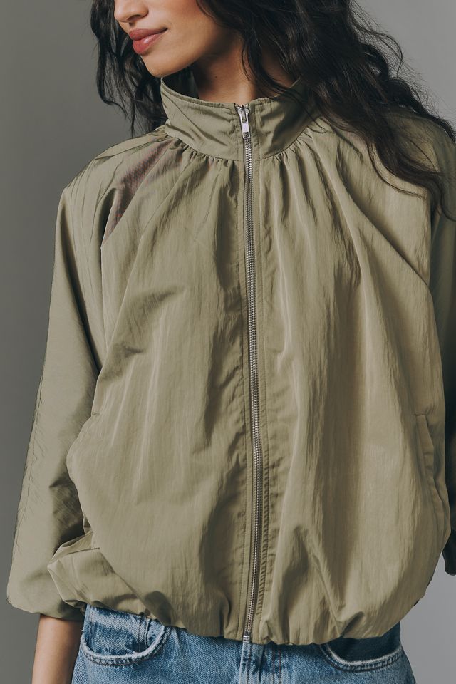 By Anthropologie Funnel-Neck Nylon Jacket | Anthropologie