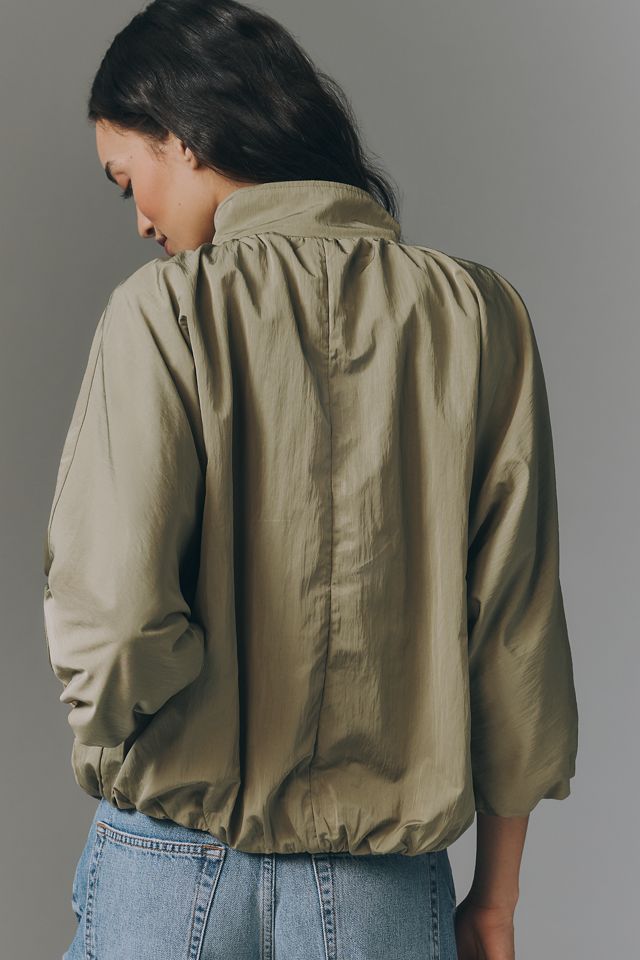 By Anthropologie Funnel-Neck Nylon Jacket | Anthropologie