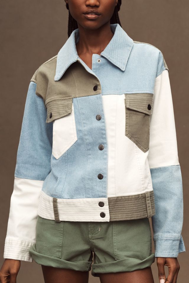 Electric & Rose Decklyn Denim Patchwork Jacket | Anthropologie