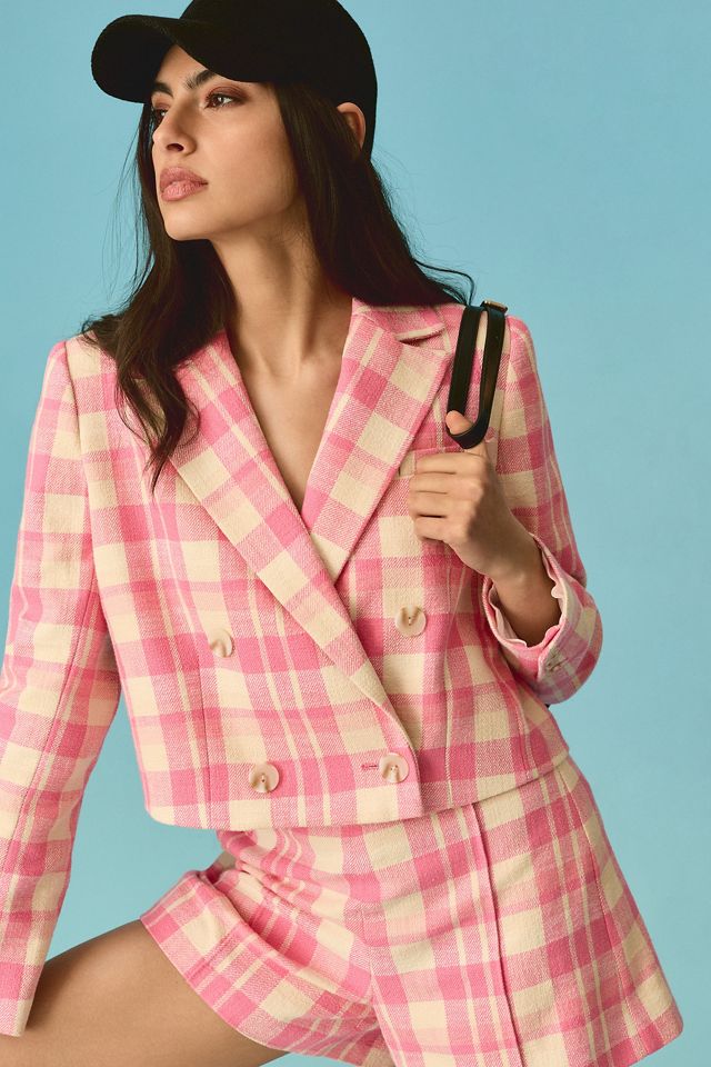 Maeve Cropped Double-Breasted Jacket | Anthropologie