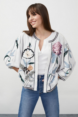 M.A.B.E. Tris Embroidered Jacket | Anthropologie UK