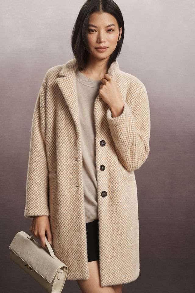 Sanctuary Hometown Fuzzy Knit Coat | Anthropologie