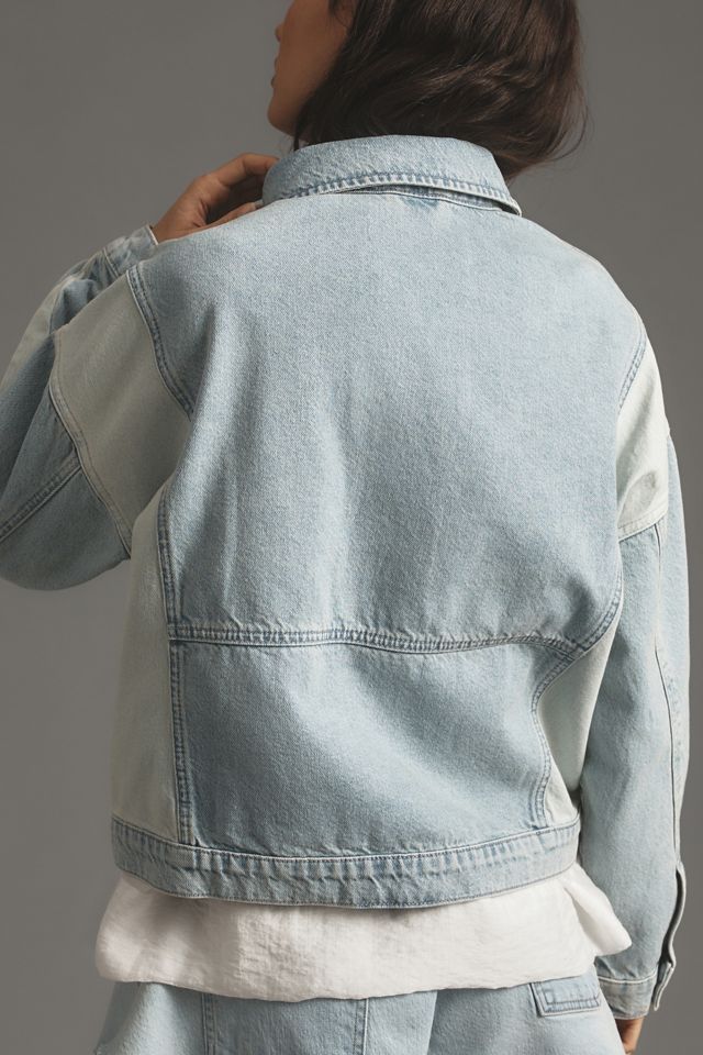 Pilcro Colorblock Denim Jacket | Anthropologie