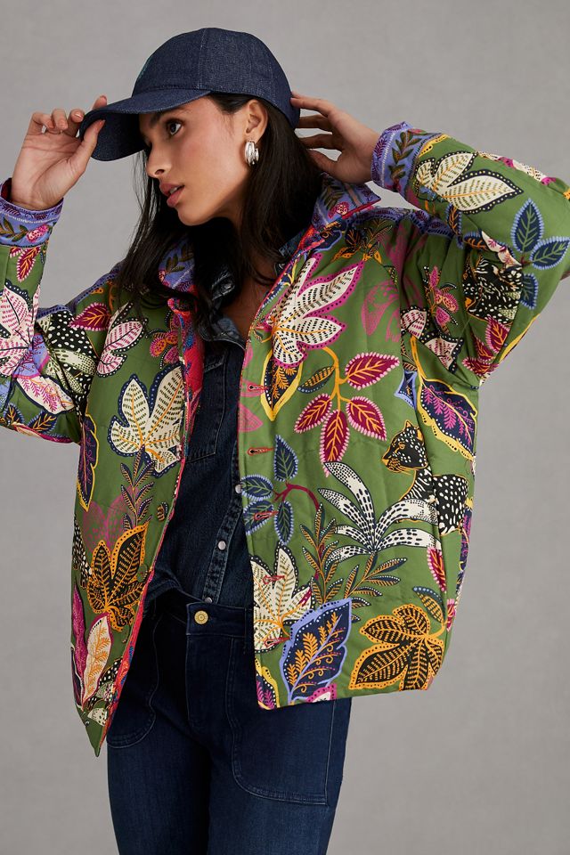 Farm Rio Mixed Prints Tapestry Reversible Jacket | Anthropologie