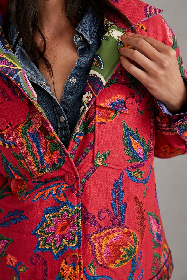 Farm Rio Mixed Prints Tapestry Reversible Jacket | Anthropologie