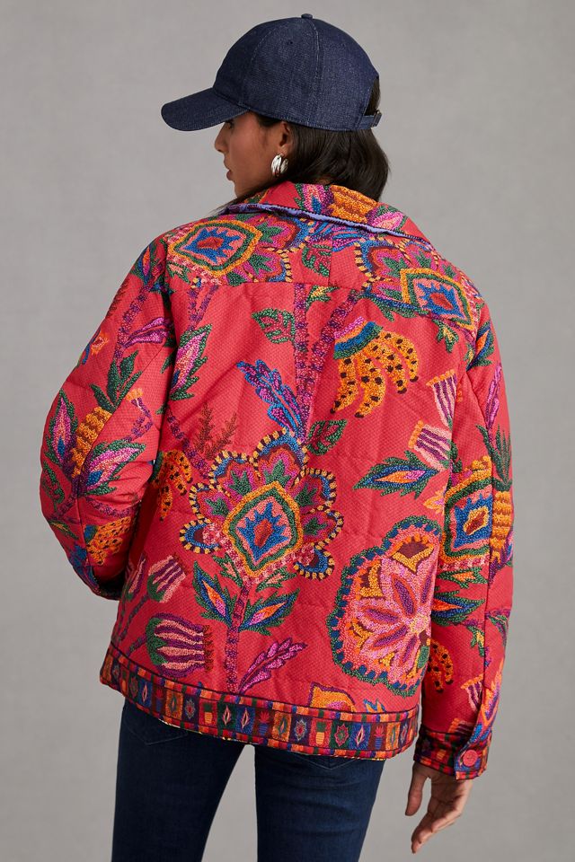 Farm Rio Mixed Prints Tapestry Reversible Jacket | Anthropologie
