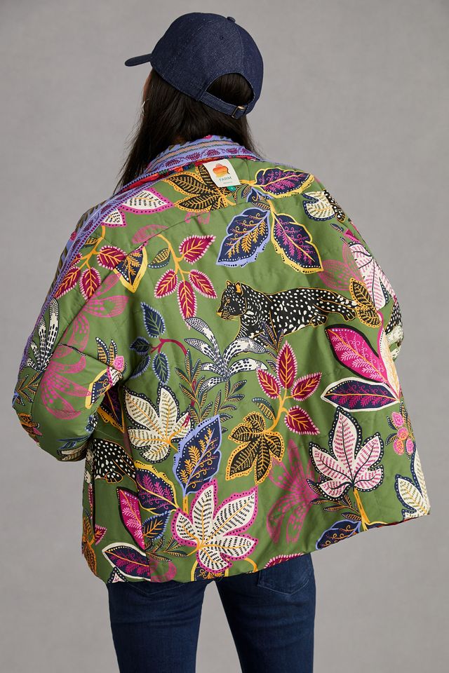 Farm Rio Mixed Prints Tapestry Reversible Jacket | Anthropologie
