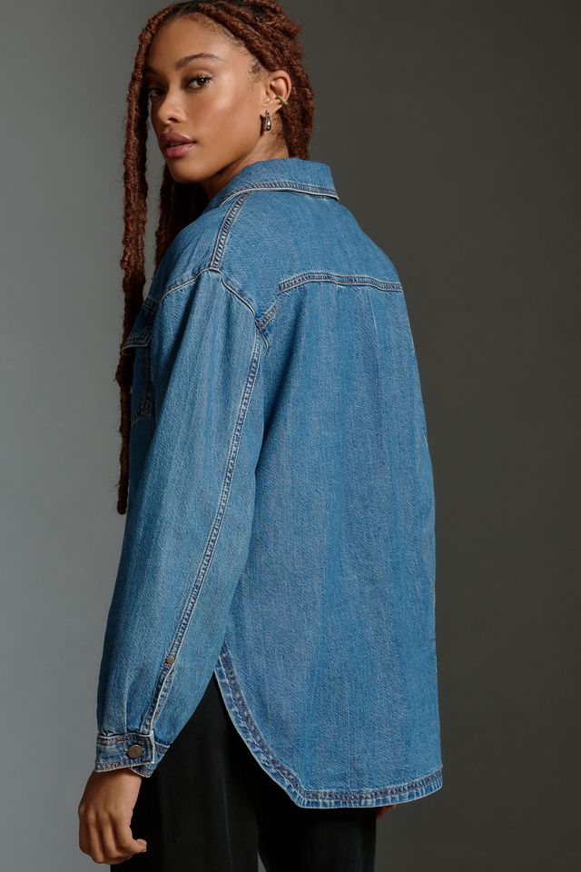 Pilcro Denim Shacket | Anthropologie