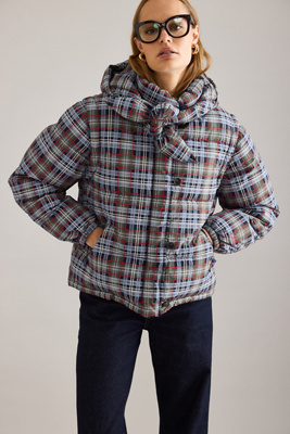 Damson Madder Pearl Hooded Puffer Jacket | Anthropologie UK