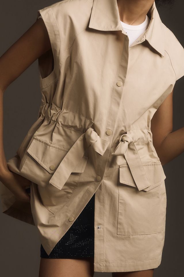 By Anthropologie Long Safari Utility Vest | Anthropologie UK