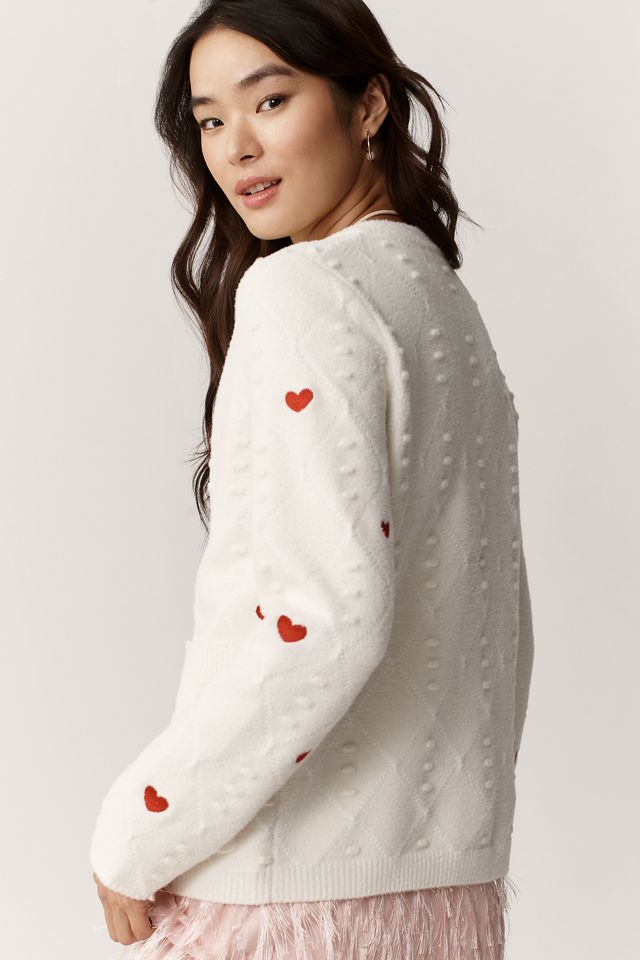 NVLT Heart Knit Jacket | Anthropologie