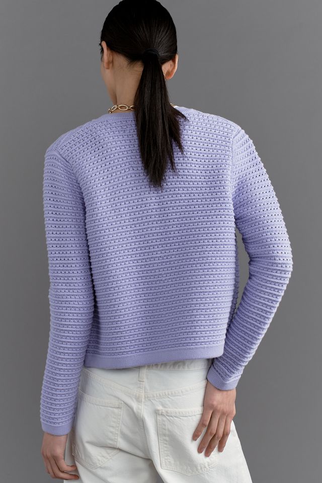 NVLT Cotton Knit Textured Jacket | Anthropologie