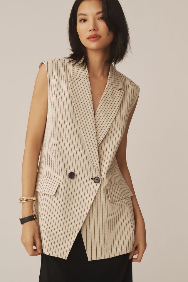By Anthropologie Oversized Blazer Vest | Anthropologie