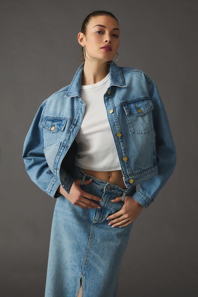 Triarchy Ms. Cali Oversized Crop Cargo Jacket | Anthropologie