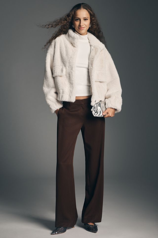 Habitual Faux Fur Utility Jacket | Anthropologie