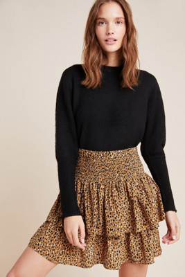 DOLAN Collection Ellie Smocked Mini Skirt | Anthropologie