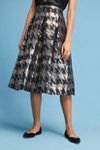 Jacquard Houndstooth Skirt | Anthropologie