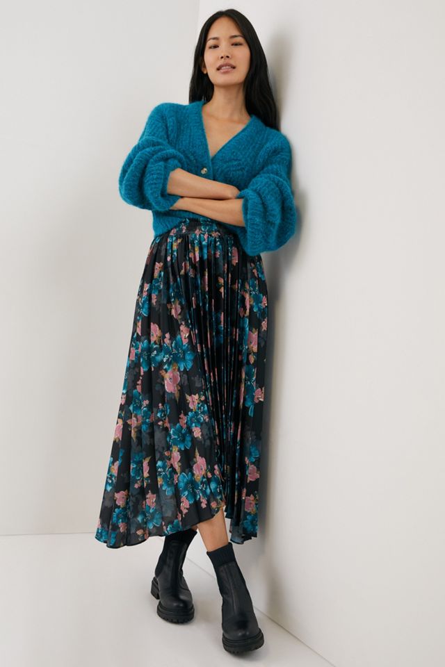 Danika Pleated Maxi Skirt | Anthropologie