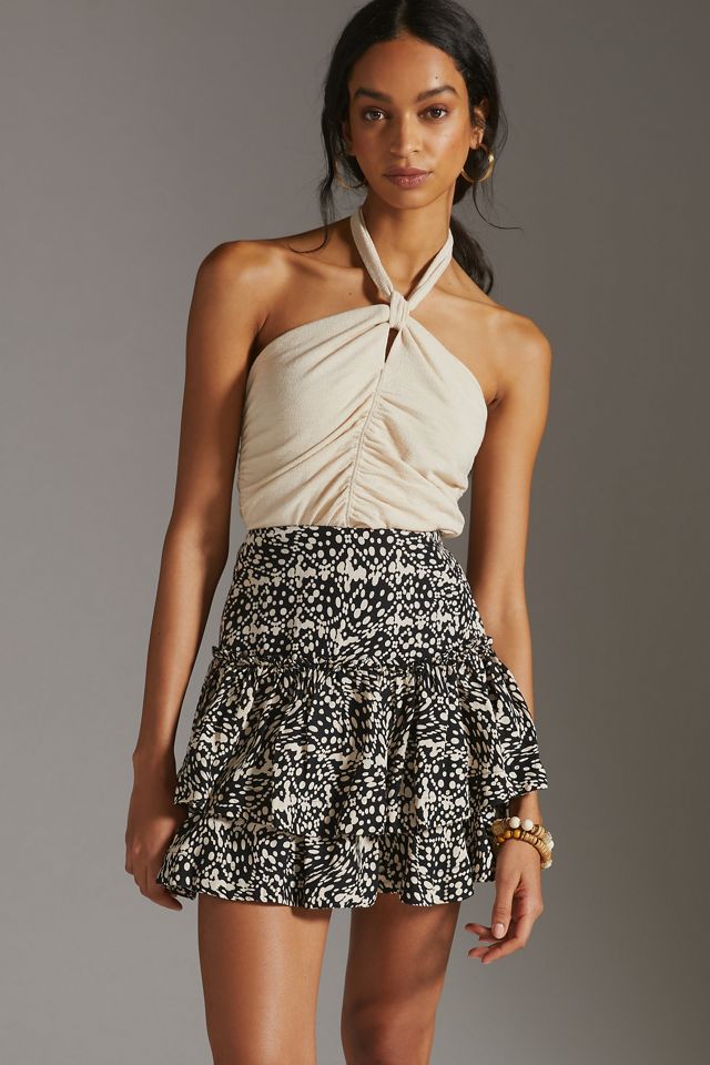 Maeve Tiered Mini Skirt | Anthropologie