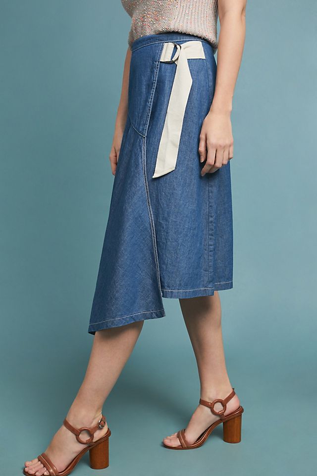 Pilcro Asymmetrical Denim Skirt | Anthropologie Pilcro Asymmetrical Denim Skirt | Anthropologie